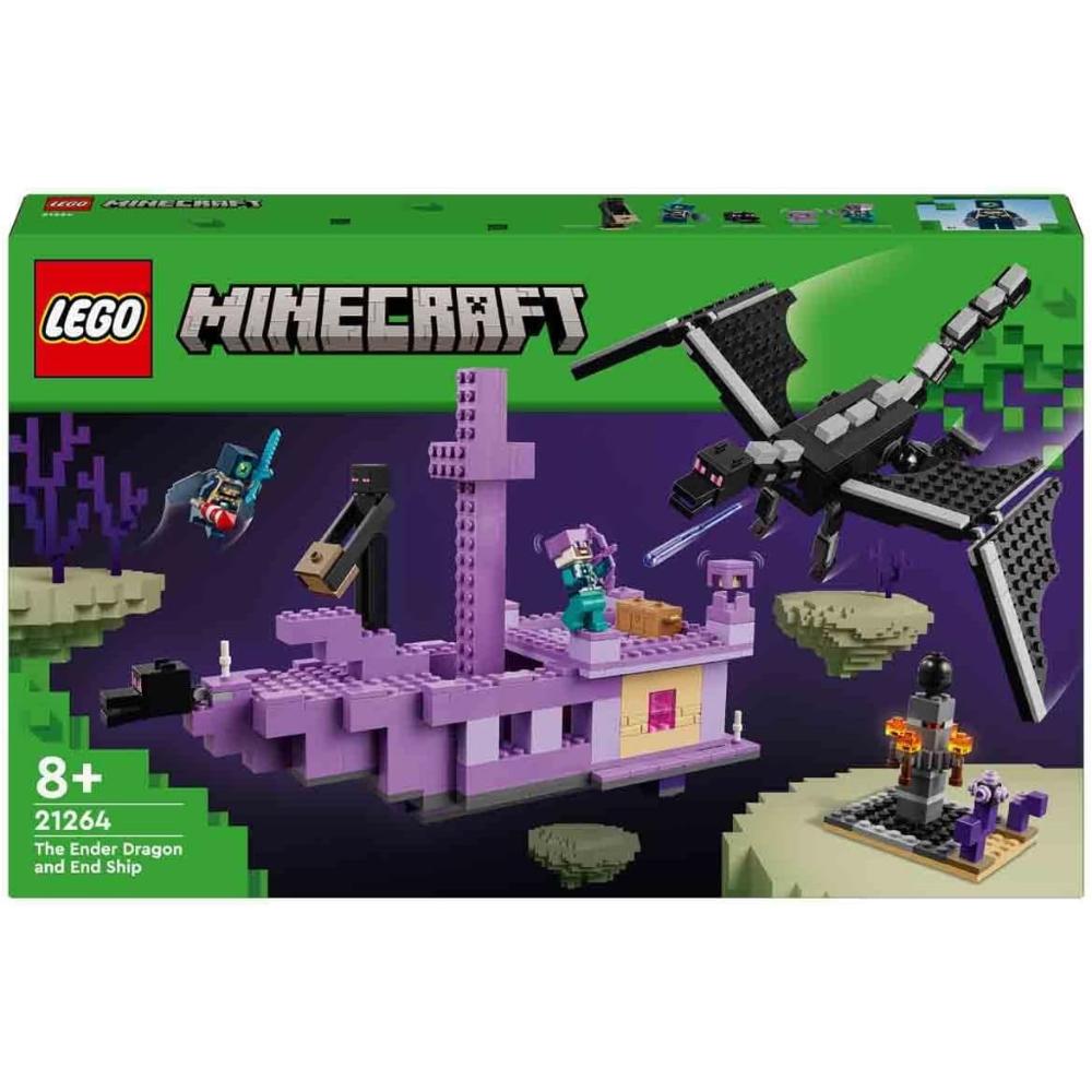 LEGO 21264 Minecraft The Ender Dragon And End Ship – Toymagic