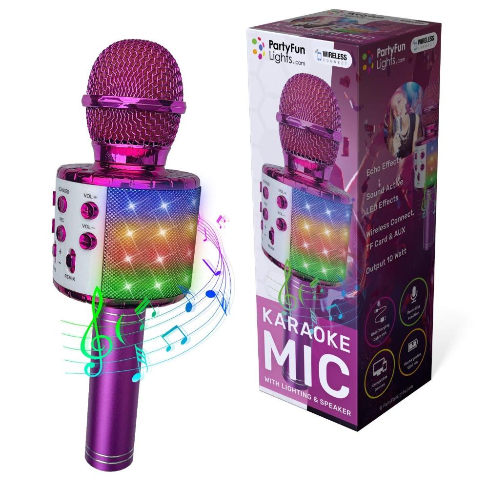 Light-Up Microphone Karaoke Pink – Toymagic