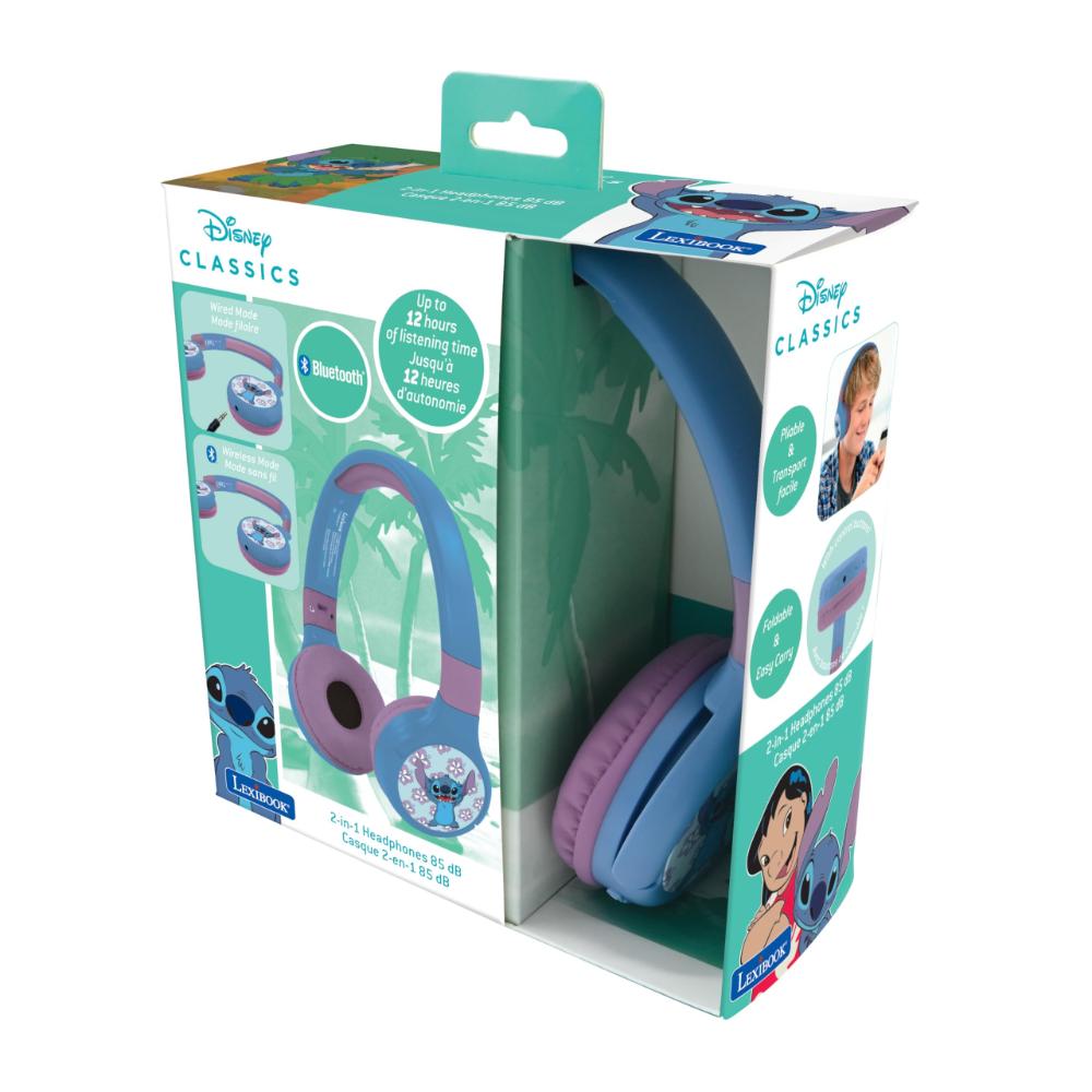 Lexibook Disney Stitch 2-in-1 Bluetooth Headphones – Toymagic