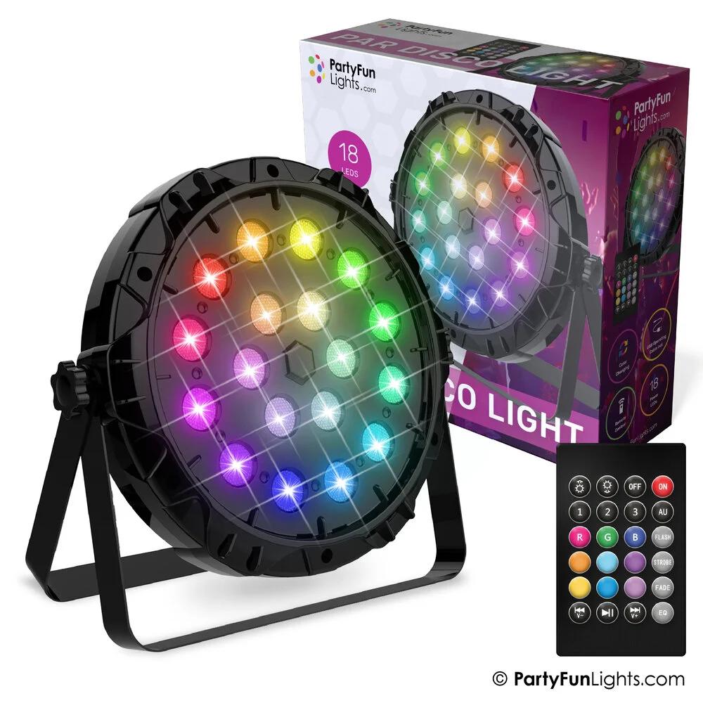 Party Fun Lights -18 LED PAR Disco Light with Remote Control – Toymagic