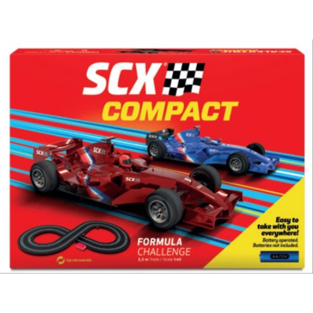 SCX Compact 1:43 Formula Challenge Battery Powered Starter Set – Toymagic