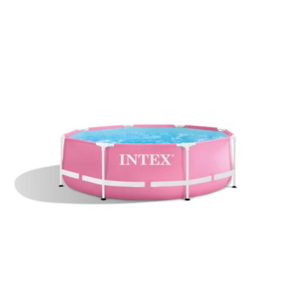 Intex Pink Round Metal Frame Pool 28290 (244cm x 244cm x 76cm) – Toymagic