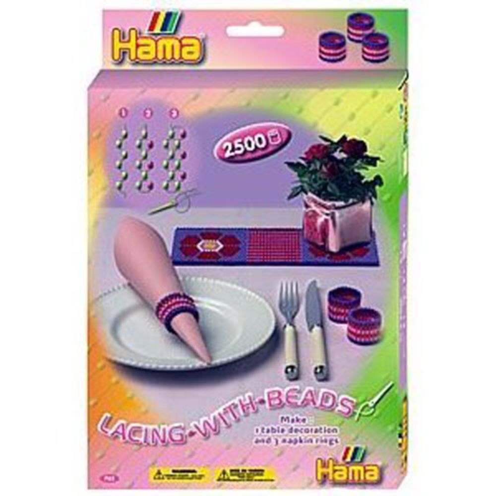 Hama Beads Lacing With Beads Table Craft Set – Toymagic