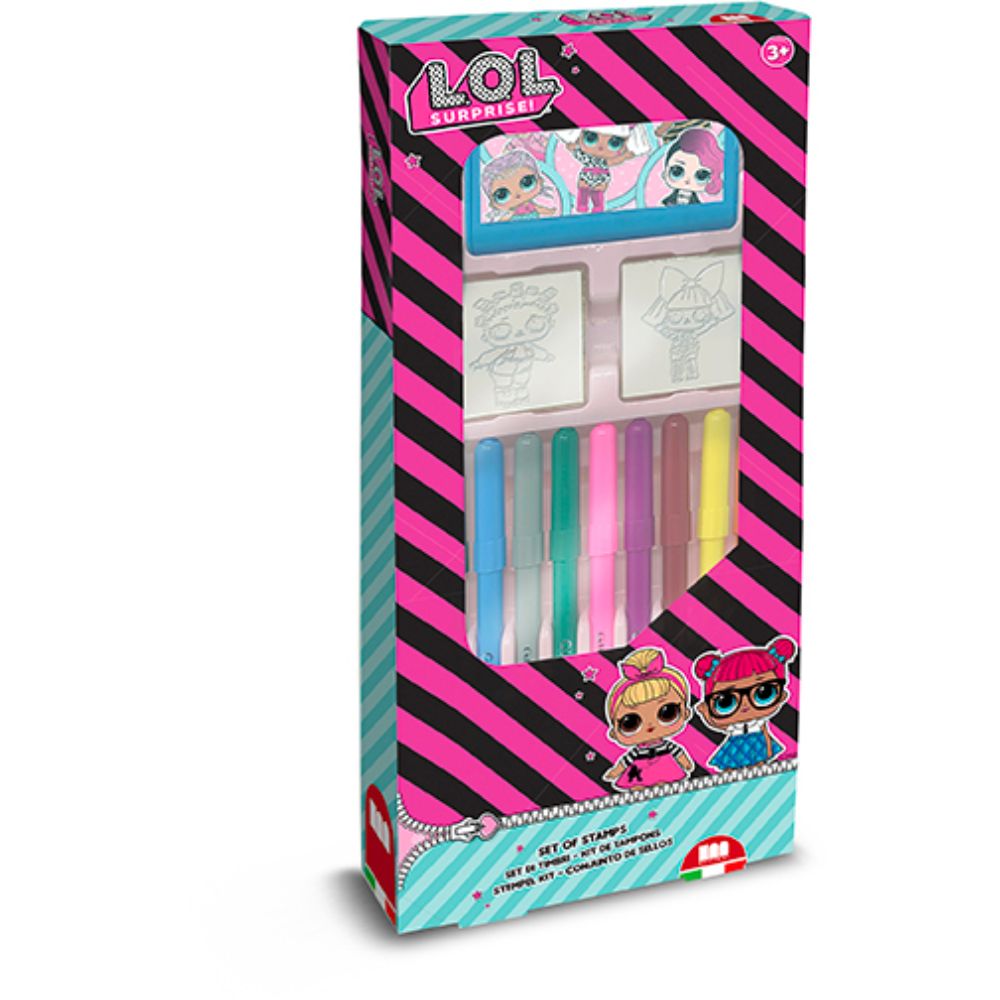 Multiprint - LOL Surprise - pen and stamp set 13 pieces – Toymagic